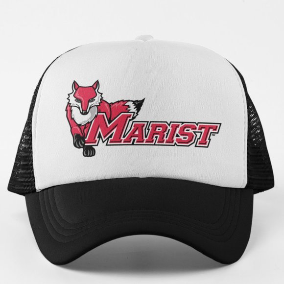 Accessories | New Marist Red Foxes Logo Foam Trucker Snapback Hat 2tone ...
